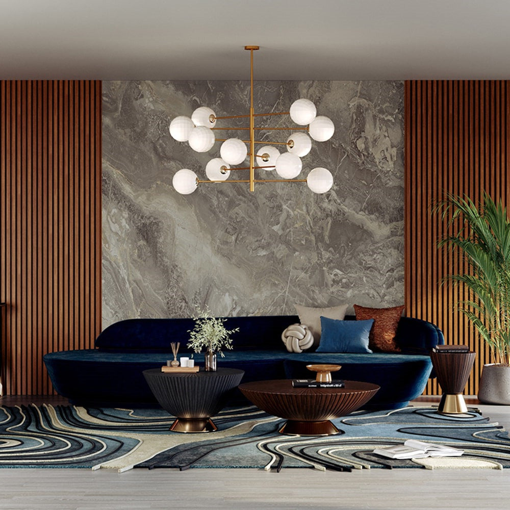 Daray Matte Technical Cloth Curved Sectional Modern Sofa Luxury Shaped ...