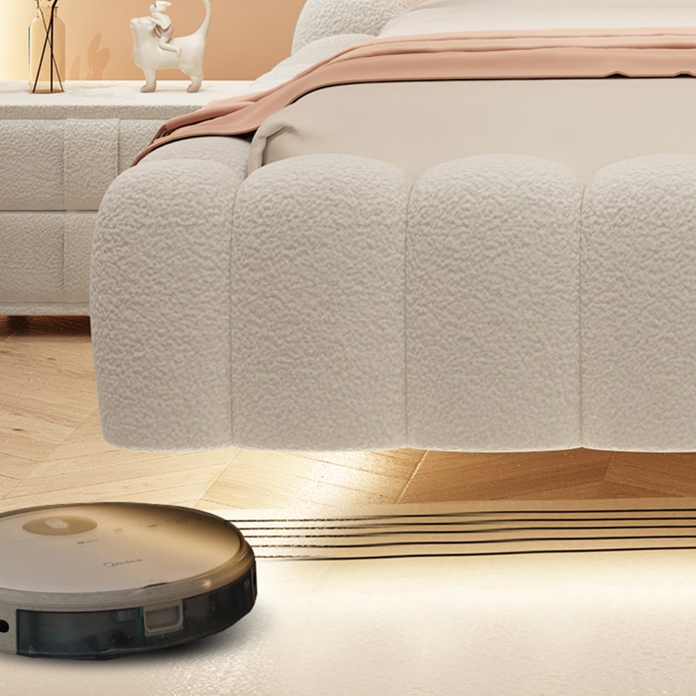 Lora Boucle Bubble Headboard Floating Bed Frame– Luxxi Home