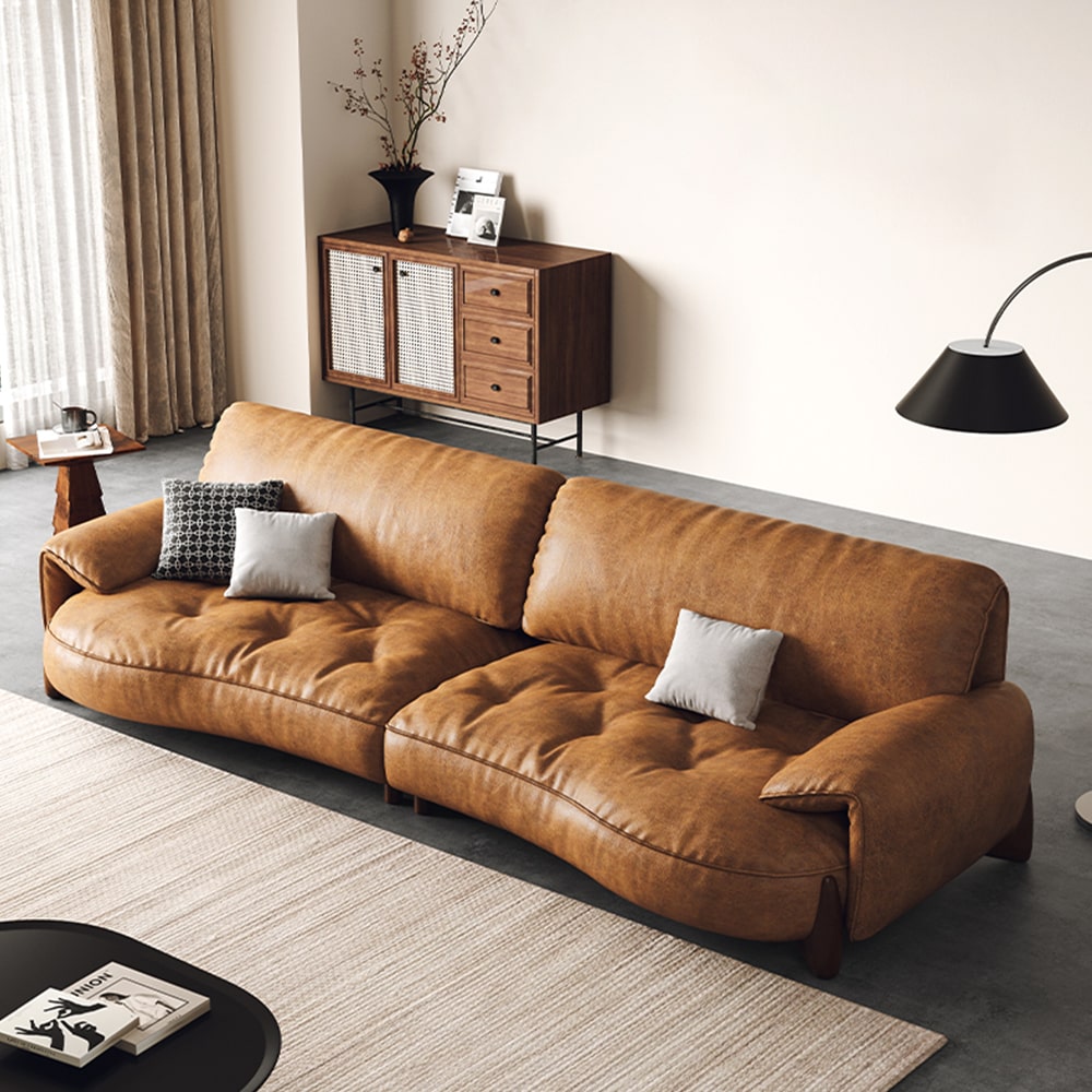 Peter Genuine Leather Luxury 3-Seater Sofa Arm Couch– Luxxi Home