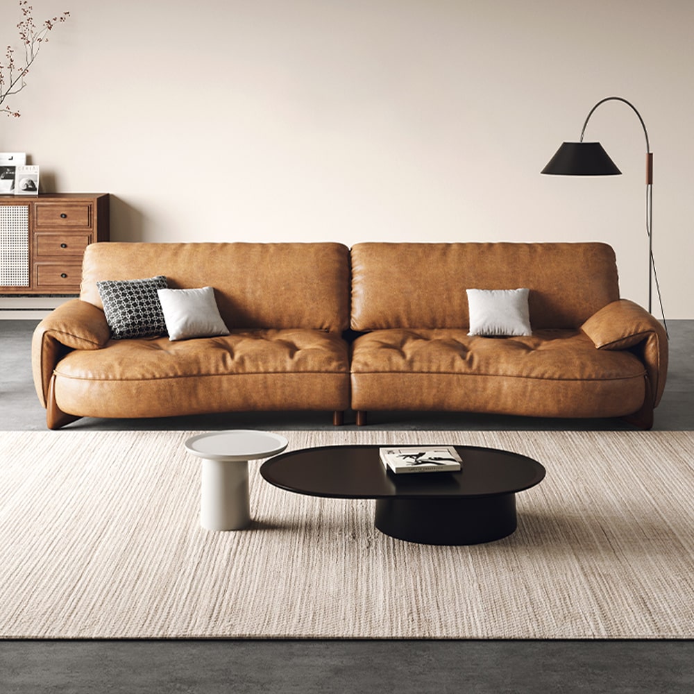 Peter Genuine Leather Luxury 3-Seater Sofa Arm Couch– Luxxi Home