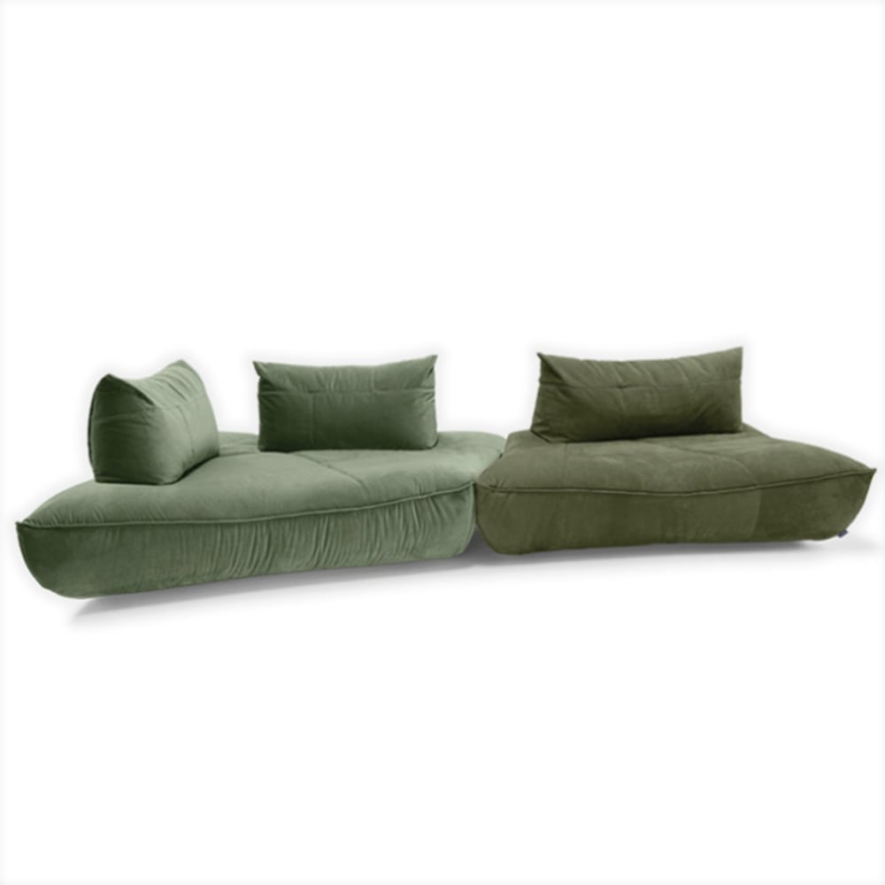 Powell Suede Fabric Special Design Sofa Modular Couch– Luxxi Home