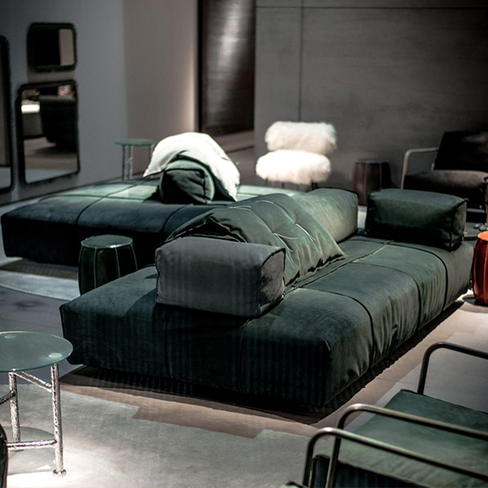 Wesley Suede Fabric Modular Couch Modern Corner Sofa Module– Luxxi Home