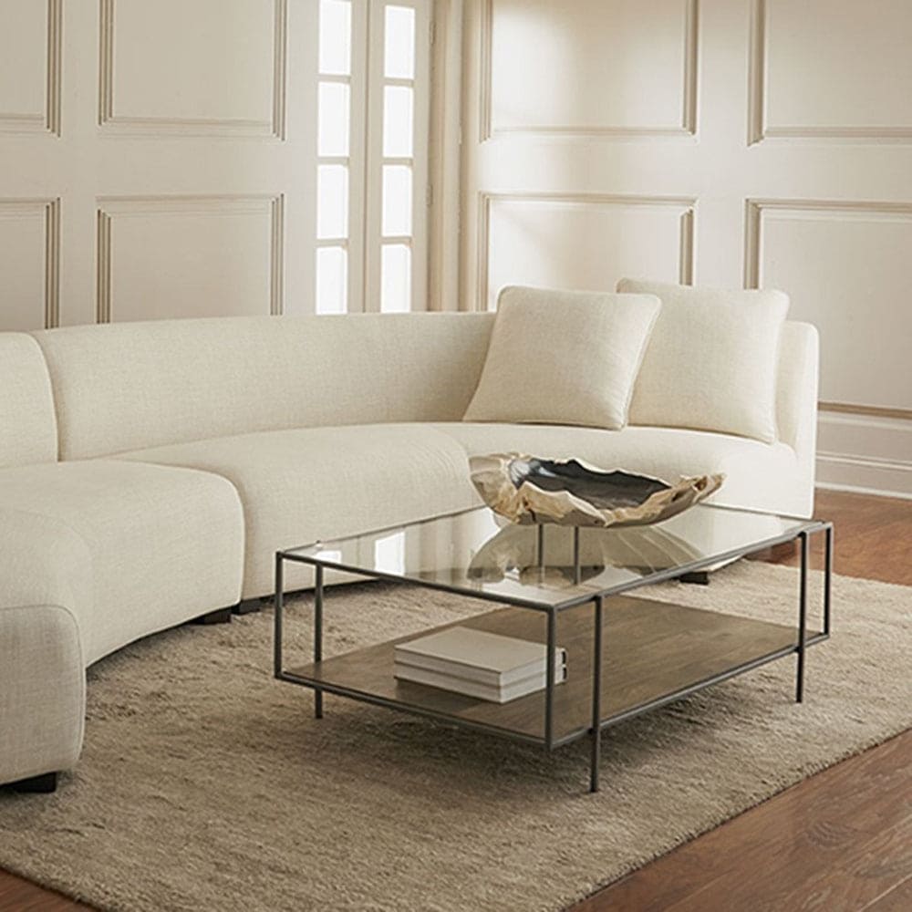 Bernice Round Shaped Sectional Sofa Boucle Upholstery Couch– Luxxi Home