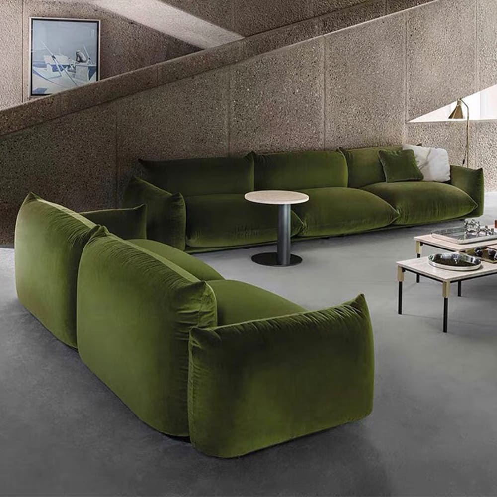 Fillmore Velvet 2-Seater Sofa Thick-back Arm Couch Multi-color/Living ...