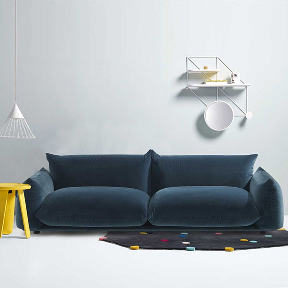 Fillmore Velvet 2-Seater Sofa Thick-back Arm Couch Multi-color/Living ...